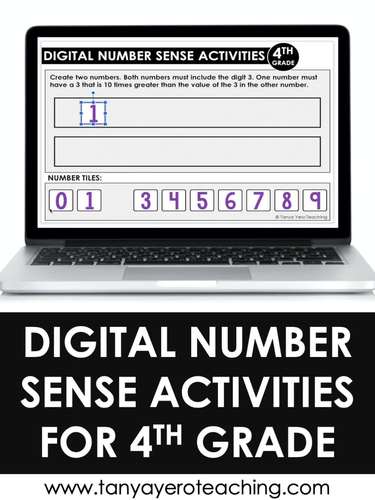 4th Grade Math Centers Digital Number Sense Activities Mental Math