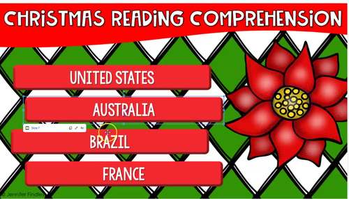 Christmas Reading Comprehension | Digital Christmas Reading Activities