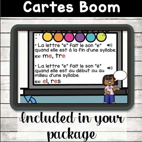 French Phonics vowel son des lettres voyelle e | TPT