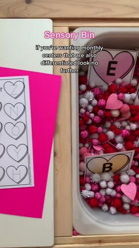 February Reading Centers for Kindergarten by ThatKinderMama | TPT