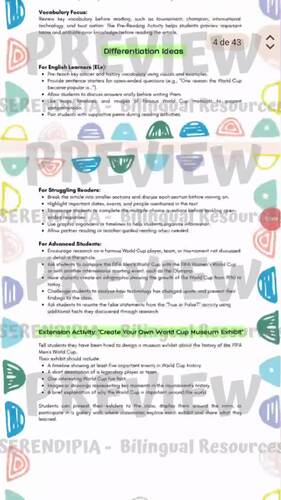 History Men's Soccer World Cup Reading Comprehension Activities | 2026 ...