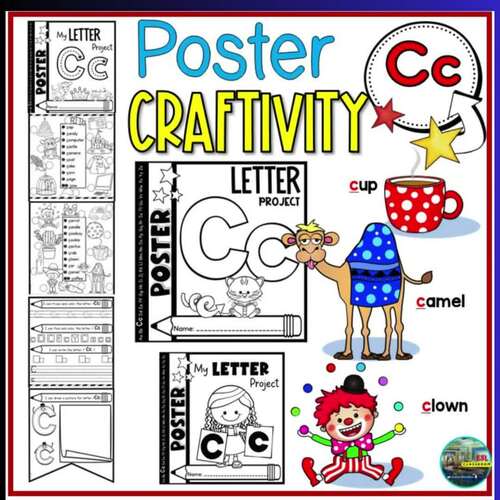 Letter Cc: Poster Craftivity by ESL Classroom | TPT