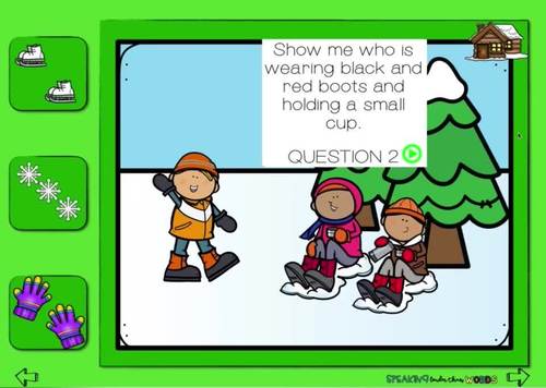 Speech and Language MEGA Deck- Winter Themed by Speaking Louder Than Words