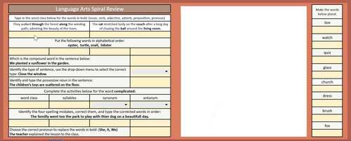 NO PREP - Spiral Language Art Review Orangutan by Juliane Hodkinson