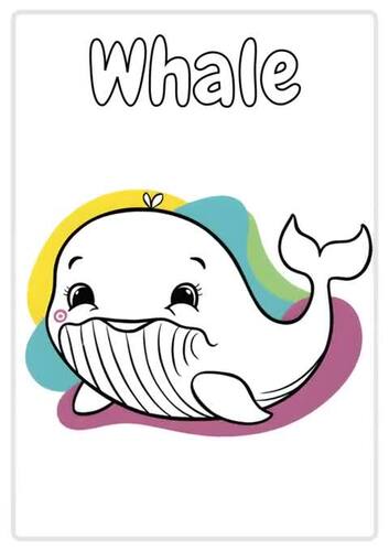 Best Pintable Sea Animal Whale coloring page,kids,cute,Printable,funny ...