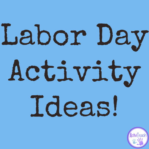 3 Fun Labor Day or Career Day Activities Career Exploration Special ...
