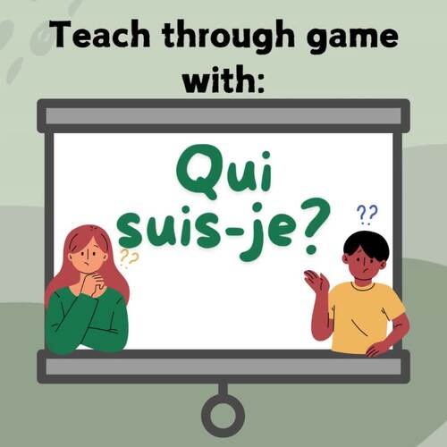 French Summer Vocabulary Digital Guessing Game: Qui Suis-Je (L'été)