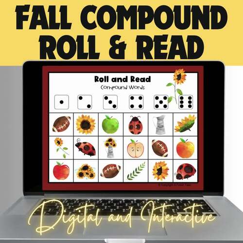 Fall Roll & Read Multisyllabic Compound Words & Sentences Digital ...