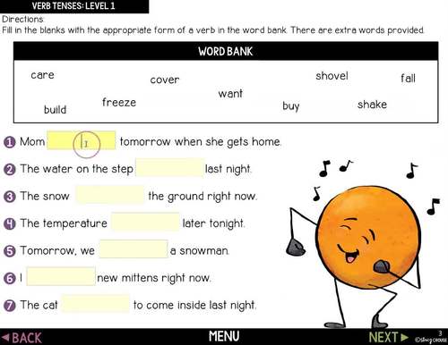 January Language Activities No Print Interactive PDF & Printable Speech ...