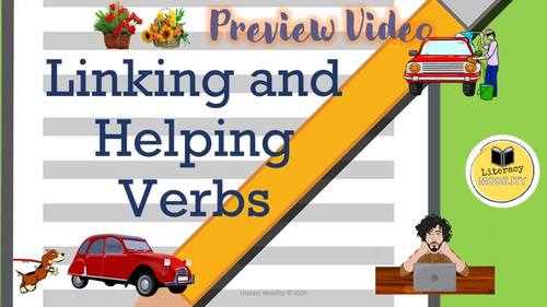 Linking Verbs Helping Verbs State of Being Verbs PowerPoint and Boom Cards