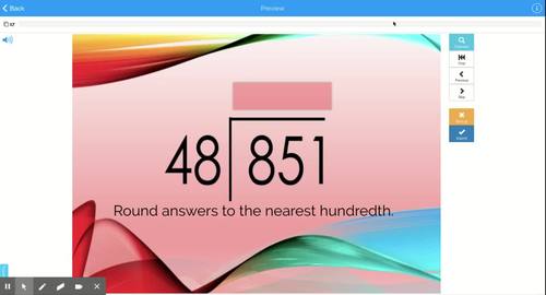 Division with Decimal Quotients- Digital Task Cards for Distance Learning