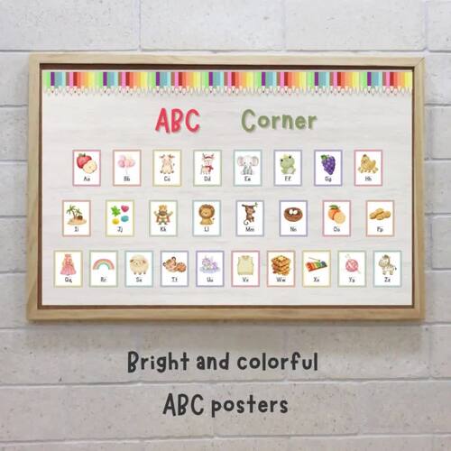ABC Posters & Flashcards for Preschool | Alphabet Classroom Decor