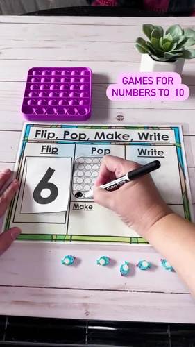Pop It Bubble Poppers Numbers to 10 Games by One Basic Teacher | TPT