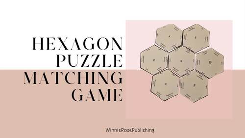 Hexagon Puzzle - Stock System in Ionic Compounds by WinnieRosePublishing