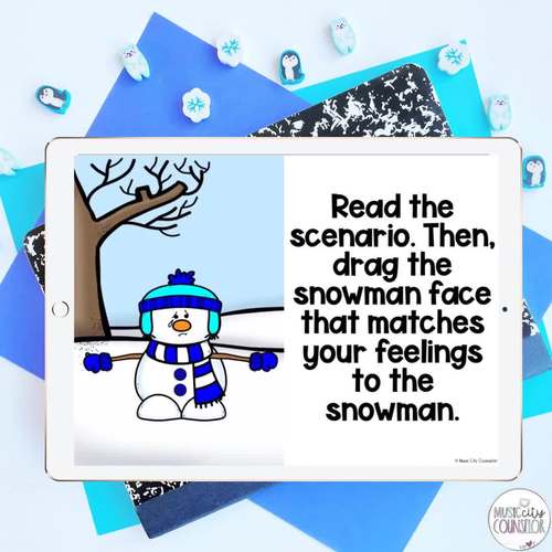 Feelings Emotions Winter BOOM Cards™ Game for SEL & Counseling Distance ...