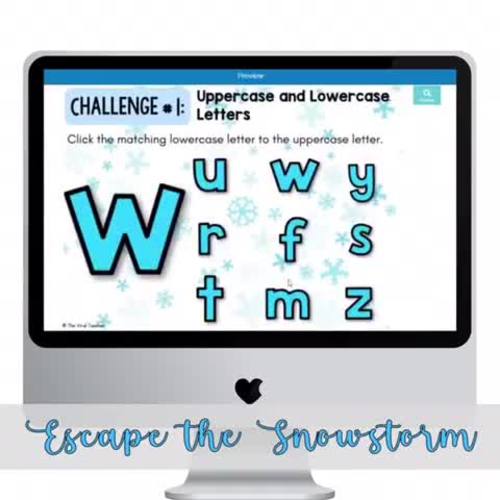Kindergarten Winter Escape Room | Escape the Snowstorm Boom Cards™