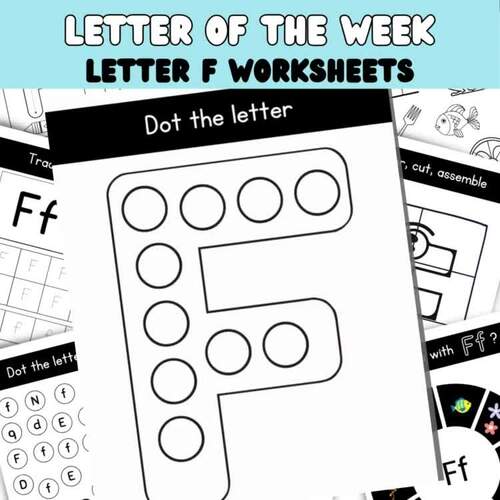 Letter F Worksheets | Letter of the Week Packet | Letter Practice Pages