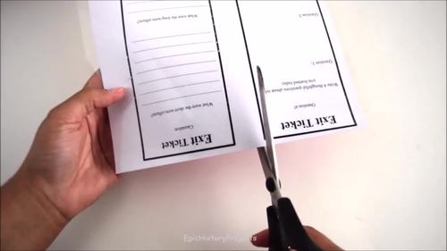 Reusable Exit Tickets Templates by Angela Willis - Epic History Projects