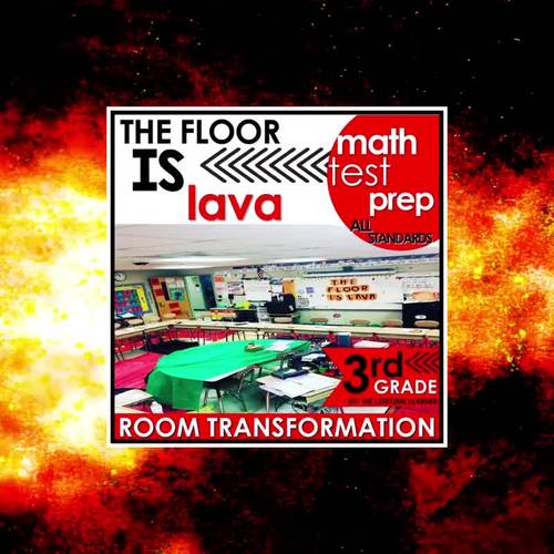 3rd Grade Math Review | The Floor is Lava Room Transformation | TpT