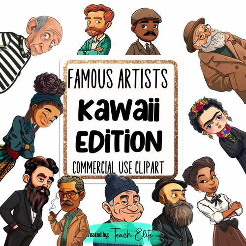 Artists Clipart, Commercial Use Kawaii Famous People World History