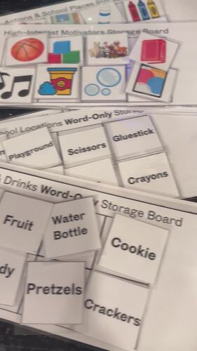 SLP Visual Communication Sentence Strips AAC Visuals Autism | TPT