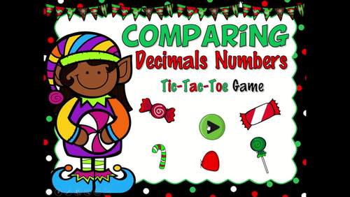 Comparing Decimals Christmas Powerpoint Game by Teacher Gameroom