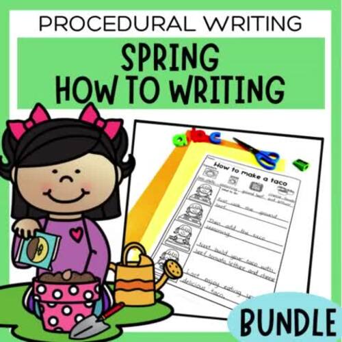 Spring How To Writing Bundle | Procedural Writing by Little Learner Hub
