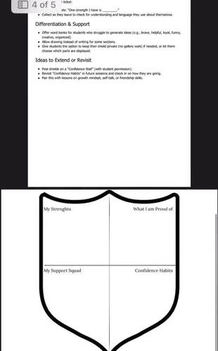 Girl Confidence Activity- Self-Esteem, Positive Self-Talk & Growth Mindset