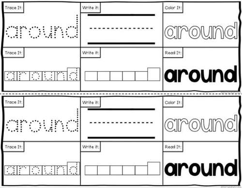 Sight Word Practice Booklet: Grade 2 by Fortunate Firstie | TpT