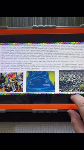 Plastic Recycling Home SCAVENGER HUNT and READING PASSAGE with Questions