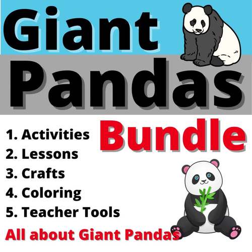 Giant Panda Activity Resources Bundle Research Class Lessons AAPI China ...