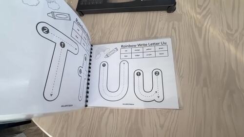 Rainbow Alphabet Tracing Book | A-Z Letter Practice | Fine Motor & Writing