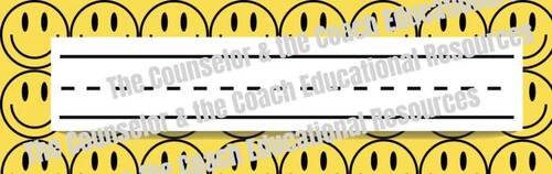 Smiley Face Classroom Name Plates | TPT