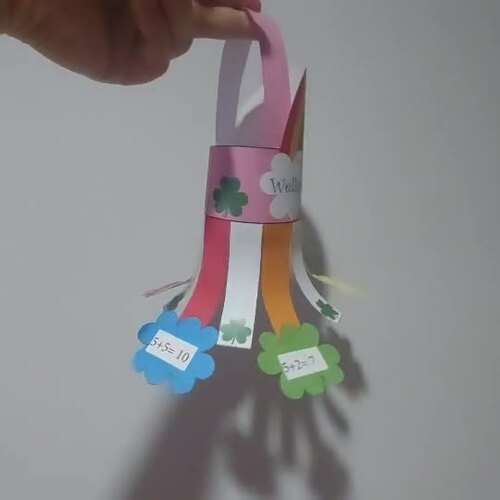 Spring Rainbow Windsock Craft Math St.Patrick's Day Windsock Craft by ...