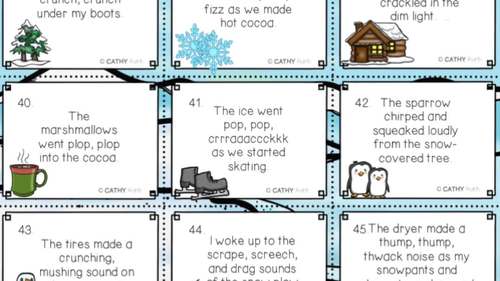 Figurative Language Games, Winter Theme, Creative Writing Projects