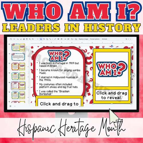 Native American, Hispanic Heritage, Black History Guess Who Am I ...