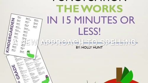 Spelling Activities | A New Approach to Spelling for Kindergarten to ...