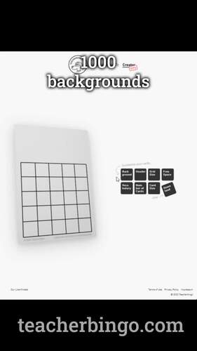 Home Entertainment Bingo 4x4 (100 pages + call sheet) by Teacherbingo