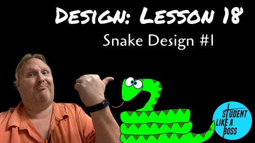 STEAM Snake Design 1: Digital Art Google Drawings Lessons and Tech Sub ...