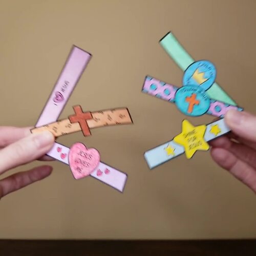 Jesus Printable Paper Rings Kids Sunday School Craft Children's Church ...