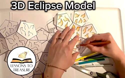 3D Eclipse Model Dodecahedrons, Activity, Math, Art, Build | TPT