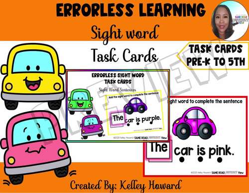 Errorless Sight Words by Same Road Different View | TPT
