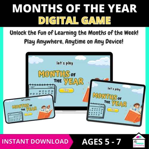 Master the Months of the Year: Interactive Digital Game | TPT
