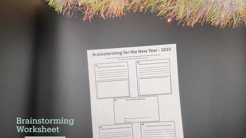 Peek Inside: New Year 2025 3D Goals Craft & Bulletin Board for ...