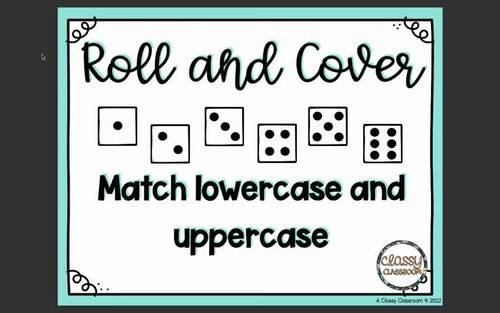 Roll and Cover Alphabet to Teach Letter Recognition - Lowercase to ...