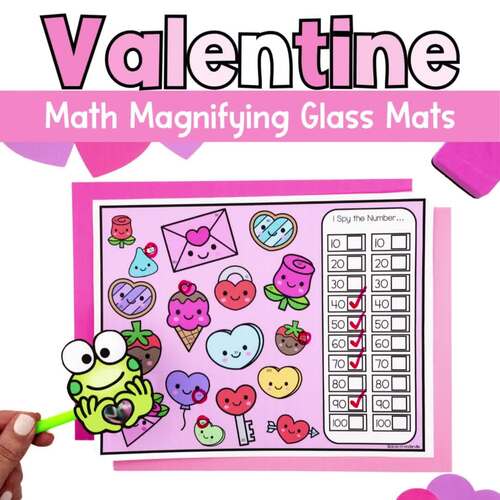 *HALF OFF* I Spy Valentine Math Count by 10s and Ten Frames ...