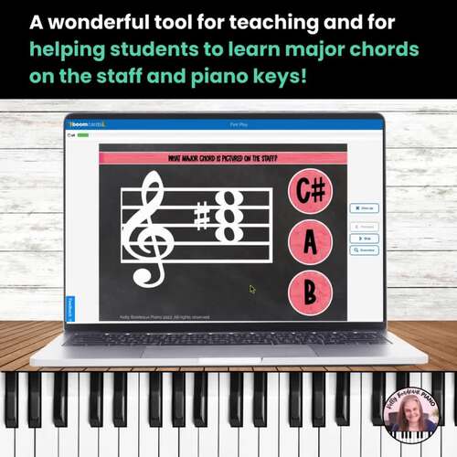 Root Position Major Chords BOOM™ Cards Activity for Piano and Music ...