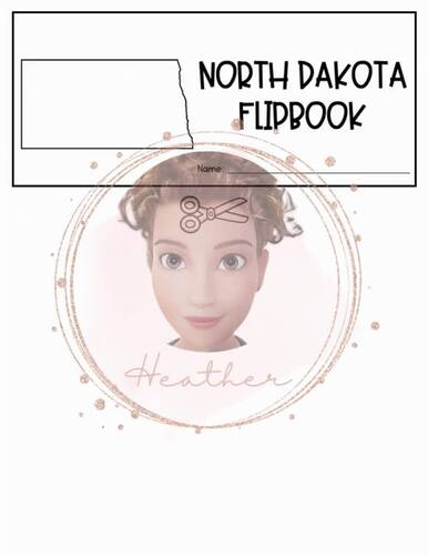 North Dakota State Flipbook | Capital, Bird, Flower, Flag, Animal | Symbols