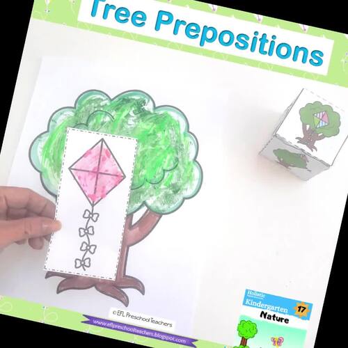Garden Prepositions with Tree and Kite – ESL Prepositions Unit for ...