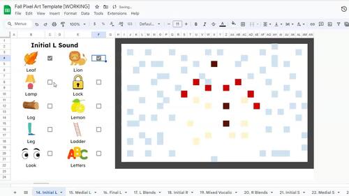 Fall No Prep Digital Speech Therapy Articulation Mystery Picture